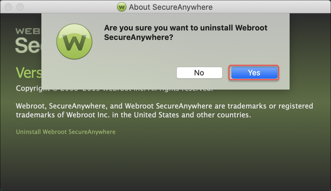 Uninstall Webroot SecureAnywhere for Mac Uninstall Webroot SecureAnywhere for Mac